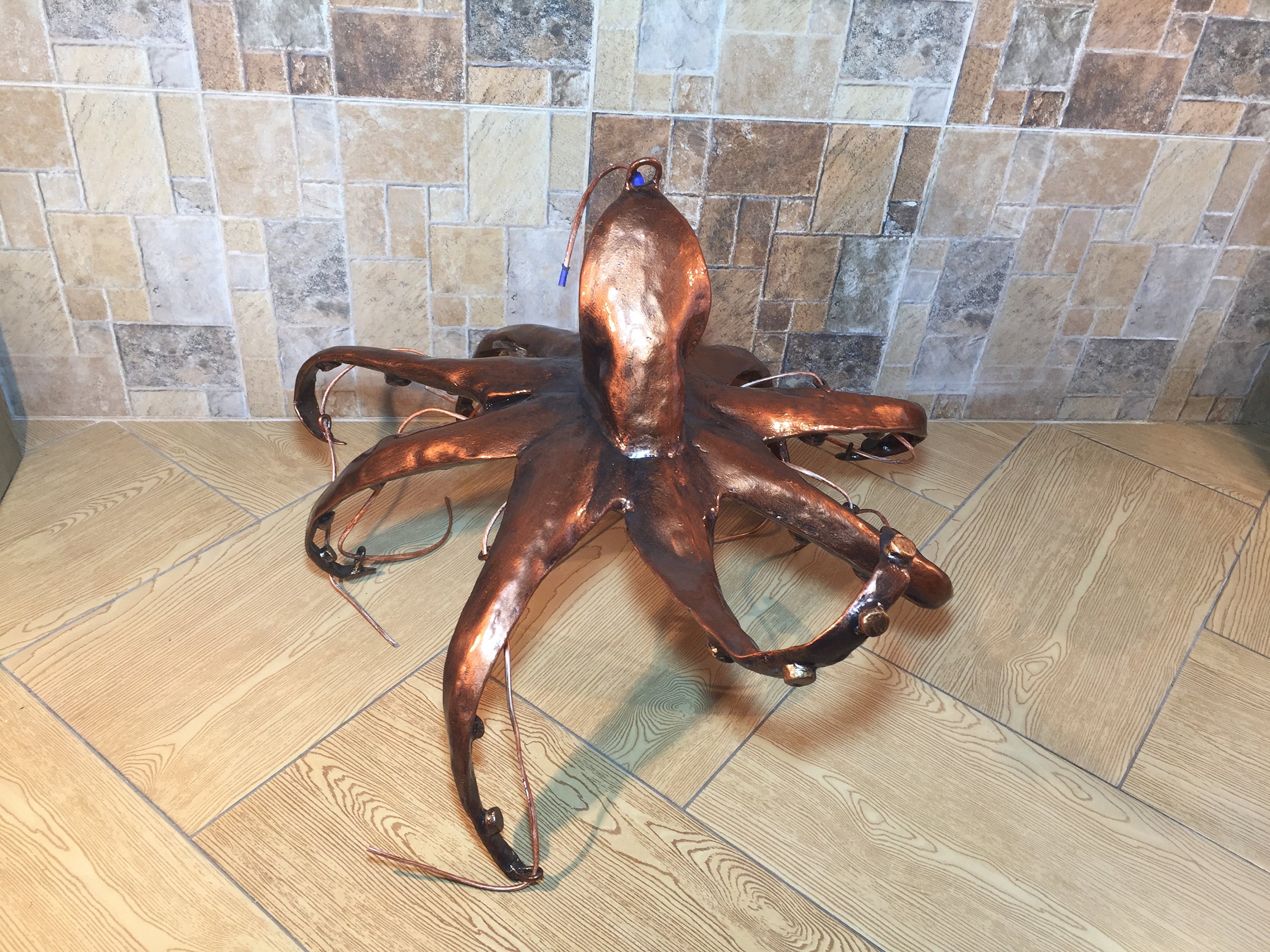 Octopus chandelier octopus art chandelier light ceiling | Etsy