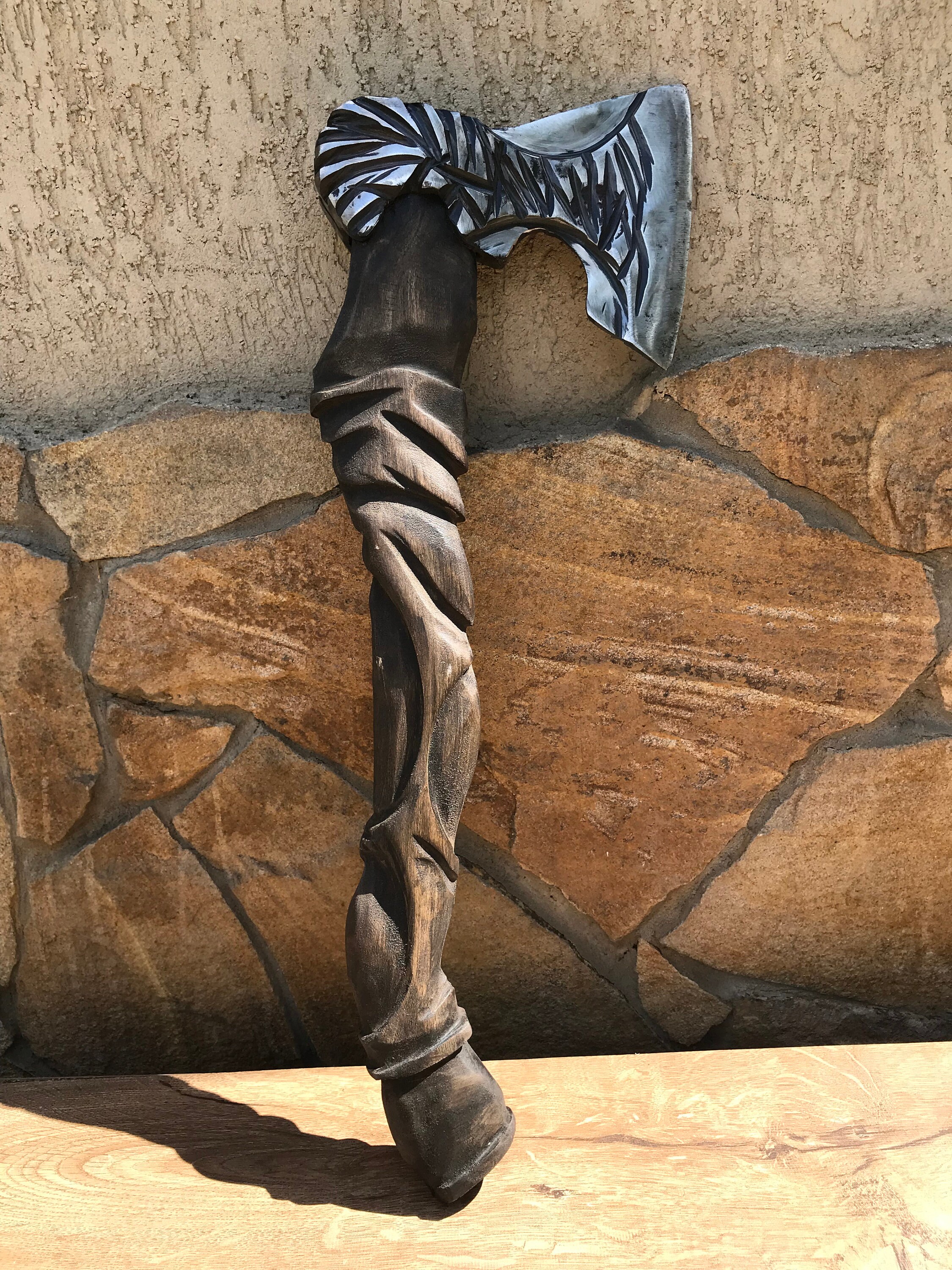 Viking axe handyman tool axe axe gift mens armor mens | Etsy