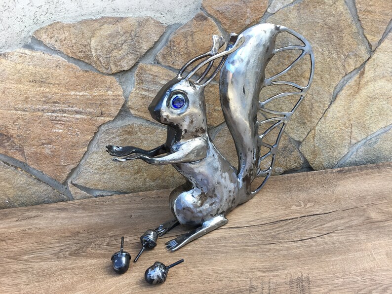 Metal Squirrel Iron Squirrel Squirrel Gifts Squirrel Decor - Etsy