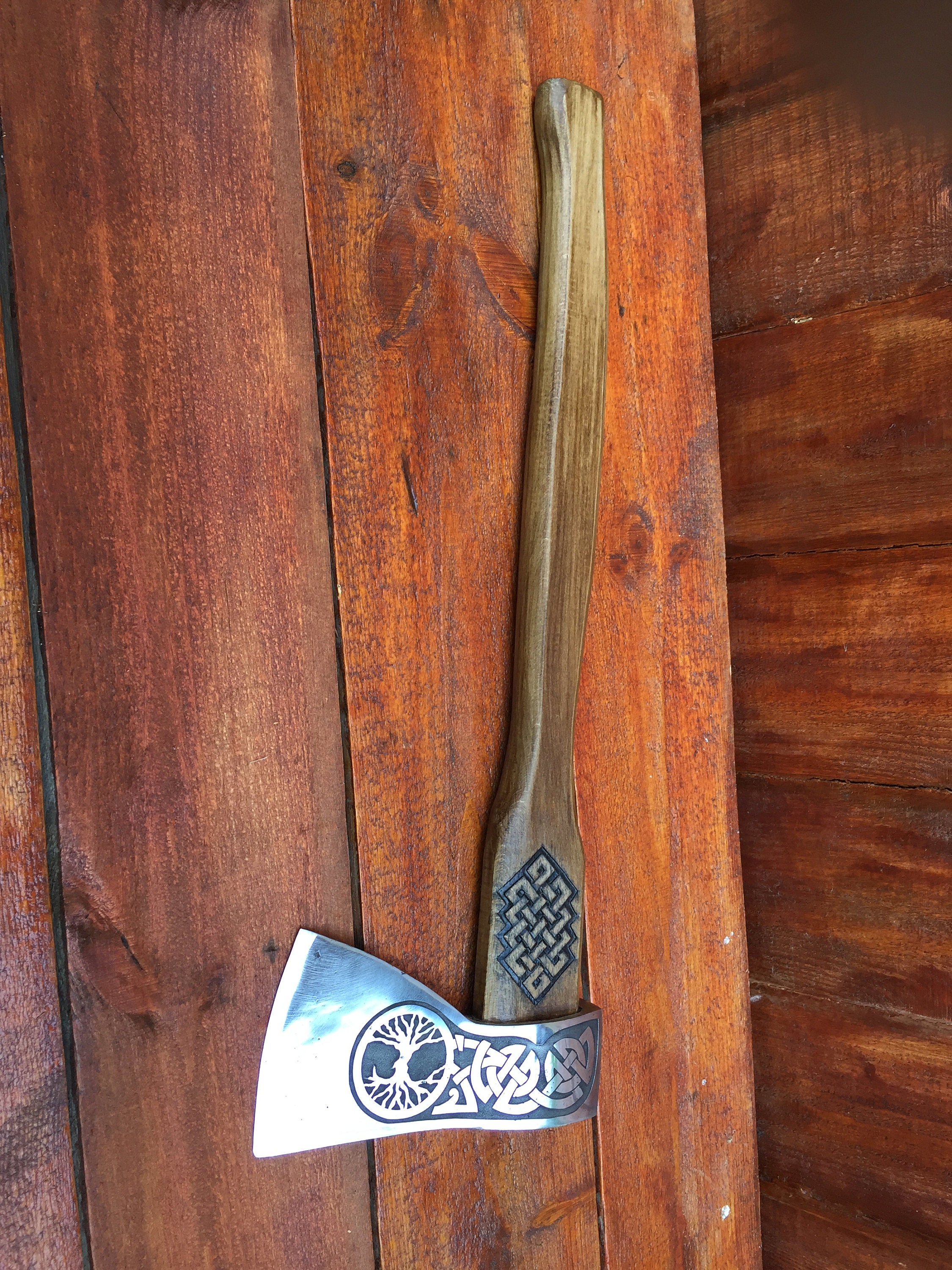 Axe Ax Viking Axe Tree of Life Medieval Axe Kitchen - Etsy