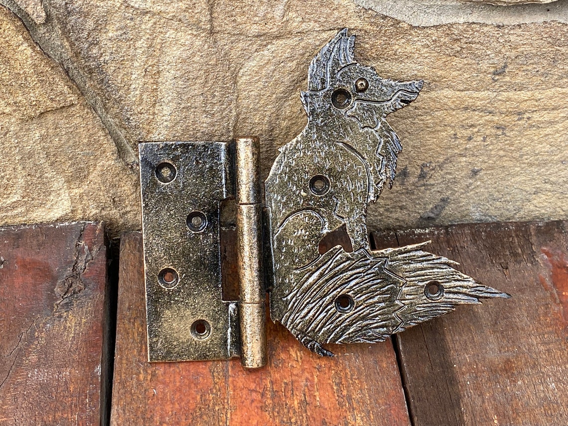 Fox Hinge Animal Hinge Fox Strap Hinge Animal Hinge - Etsy