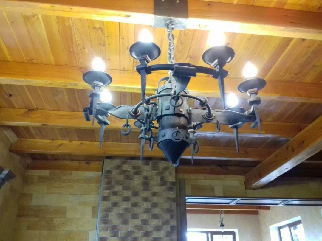 Chandelier, Medieval Chandelier, Ceiling Sconce, Wall Sconce, Castle ...