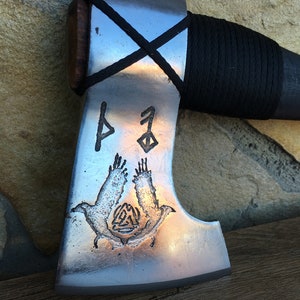 Runes, Runic Axe, Axe With Runes, Personalized Runes, Viking Rune ...