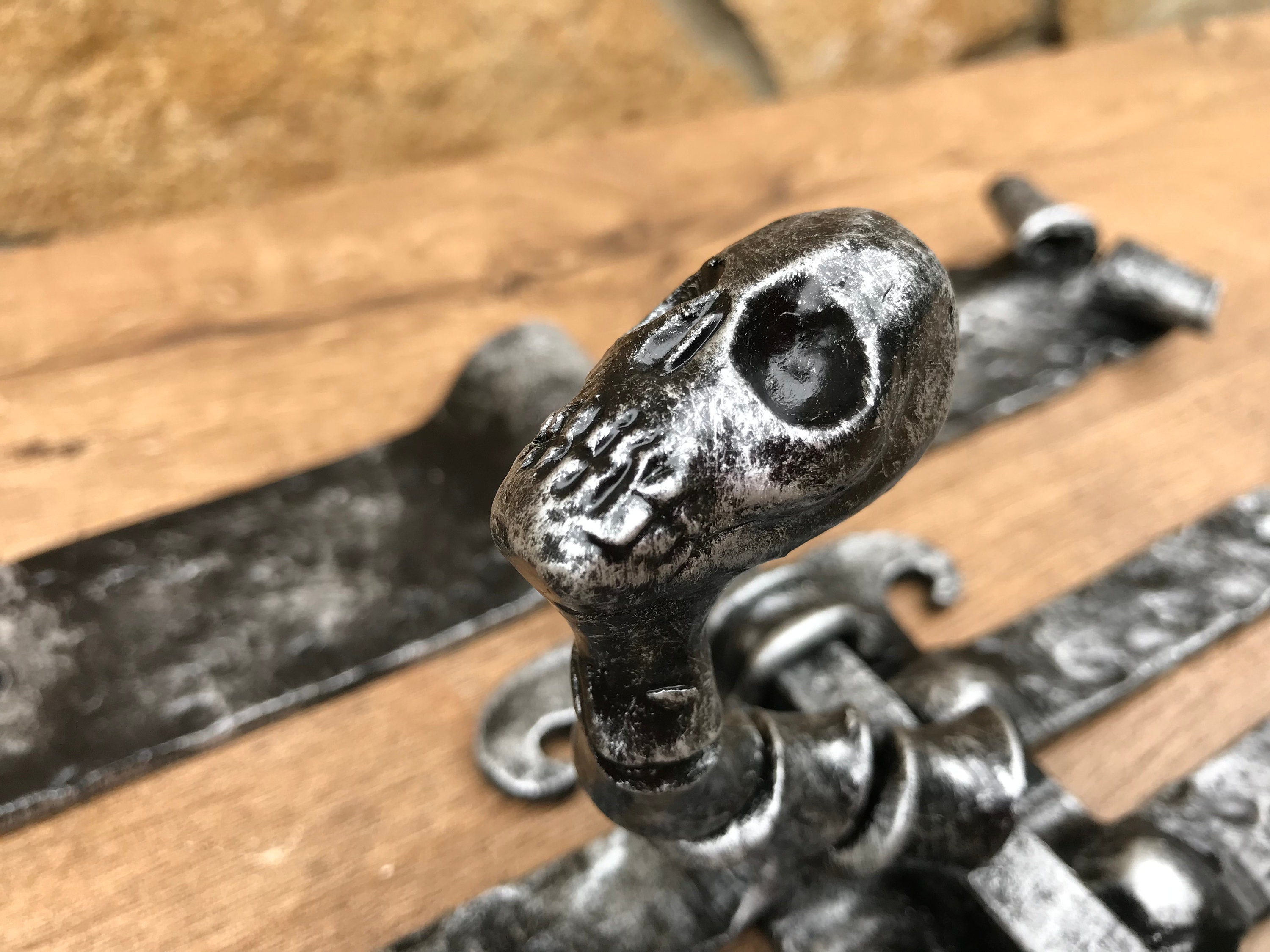 Door latch latch door hardware skull gate latch gate | Etsy