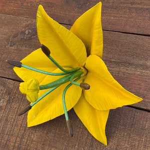 Lily, Flower Head, Bride, Hand Forged Flower, Christmas, Mothers Day ...