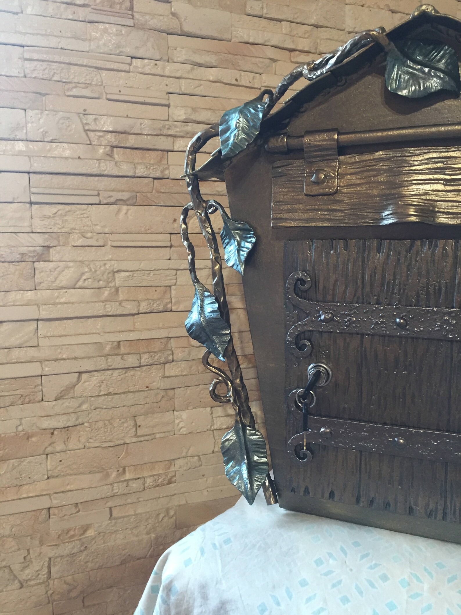 Hand Forged Post Box Lock Box Mail Box Letter Box Royal - Etsy