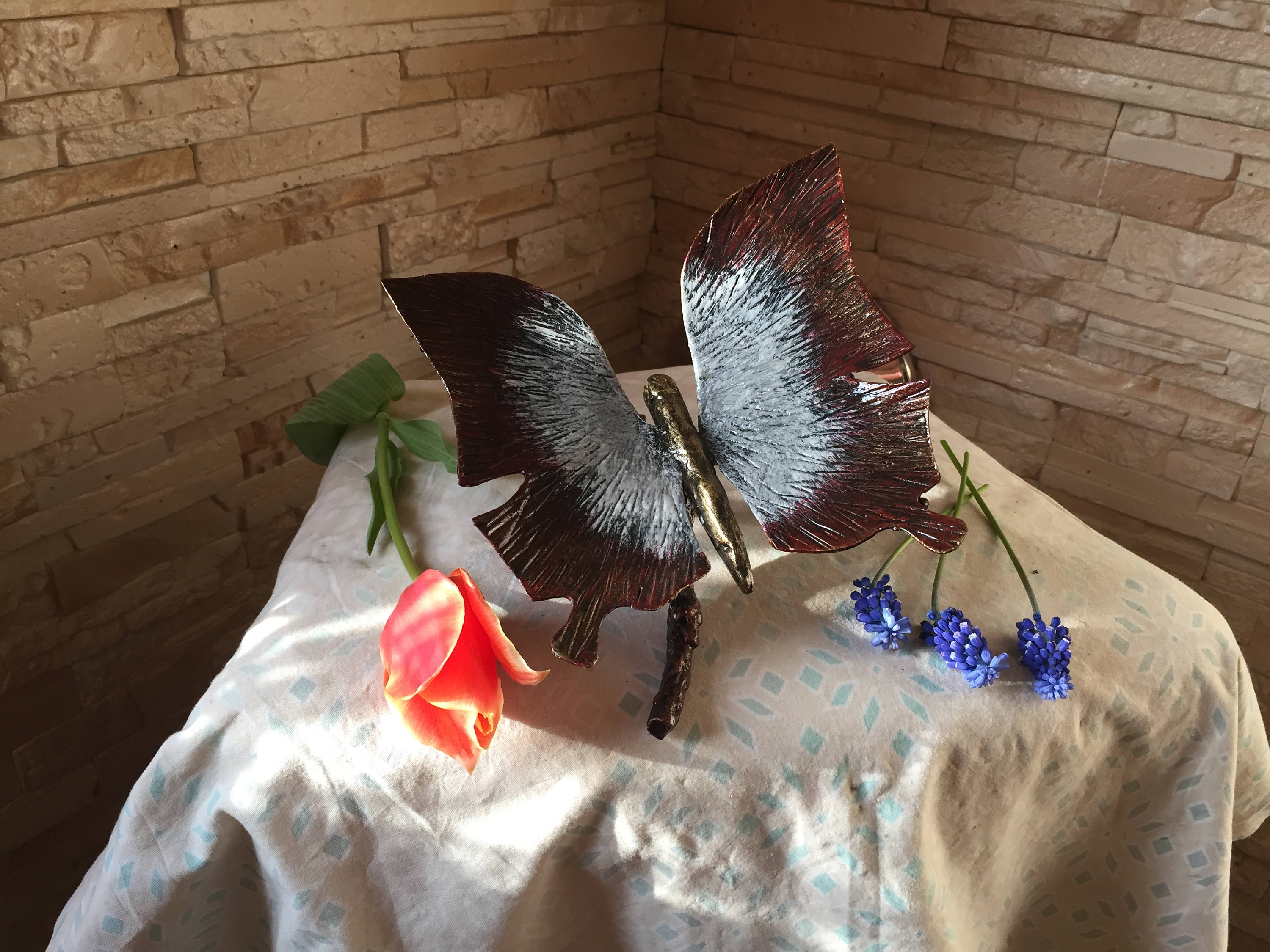 Butterfly metal butterfly butterfly figurine metal