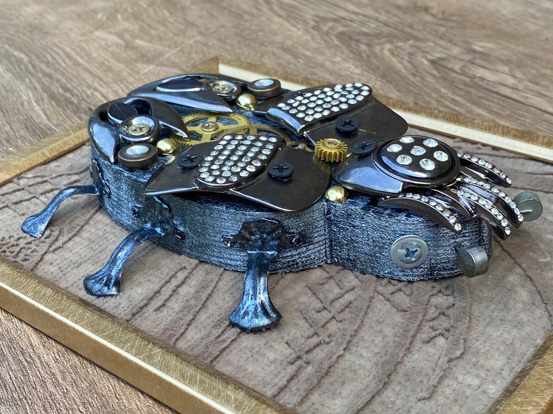Steampunk Painting Steampunk Insect Beetle Steampunk | Etsy