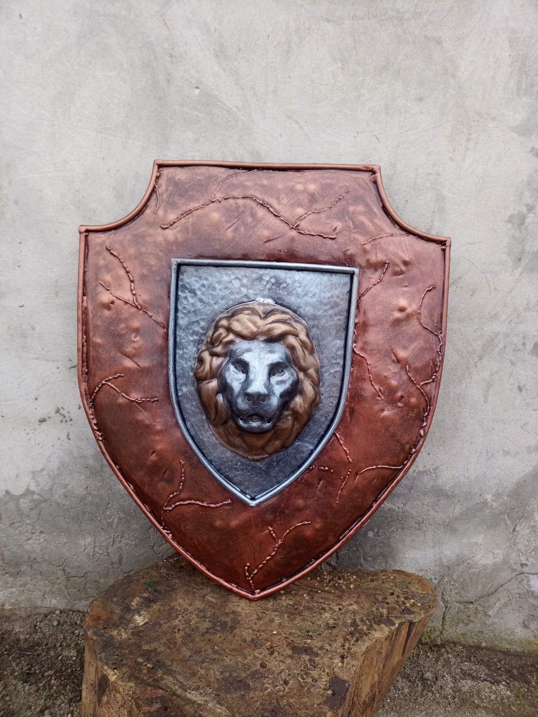 Wall Sconce, Lion, Shield, Viking Shield, Man Cave, Sconce, Sconce ...