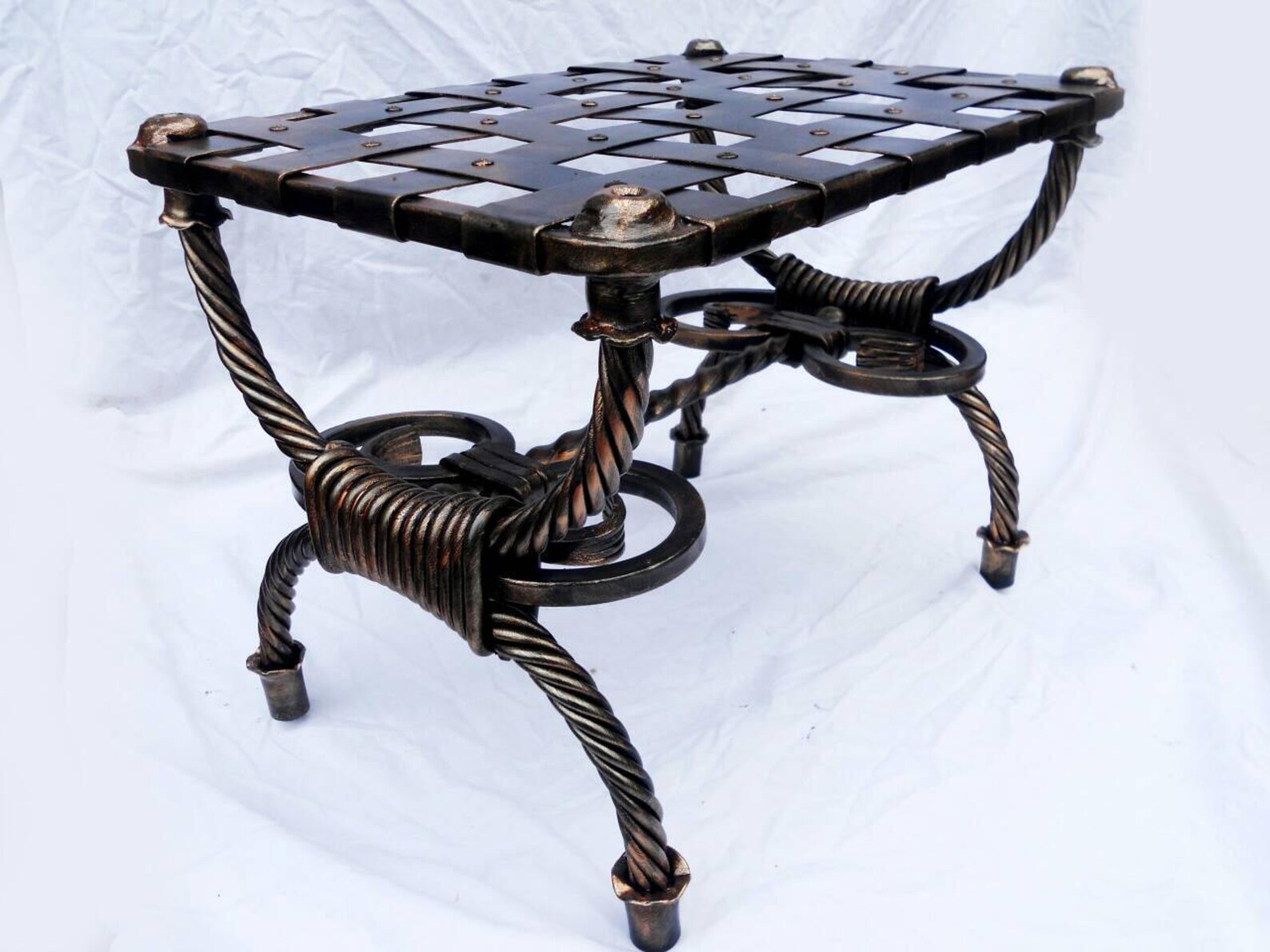 Hand Forged Chair Wrought Iron Chair Iron Stool Garden - Etsy