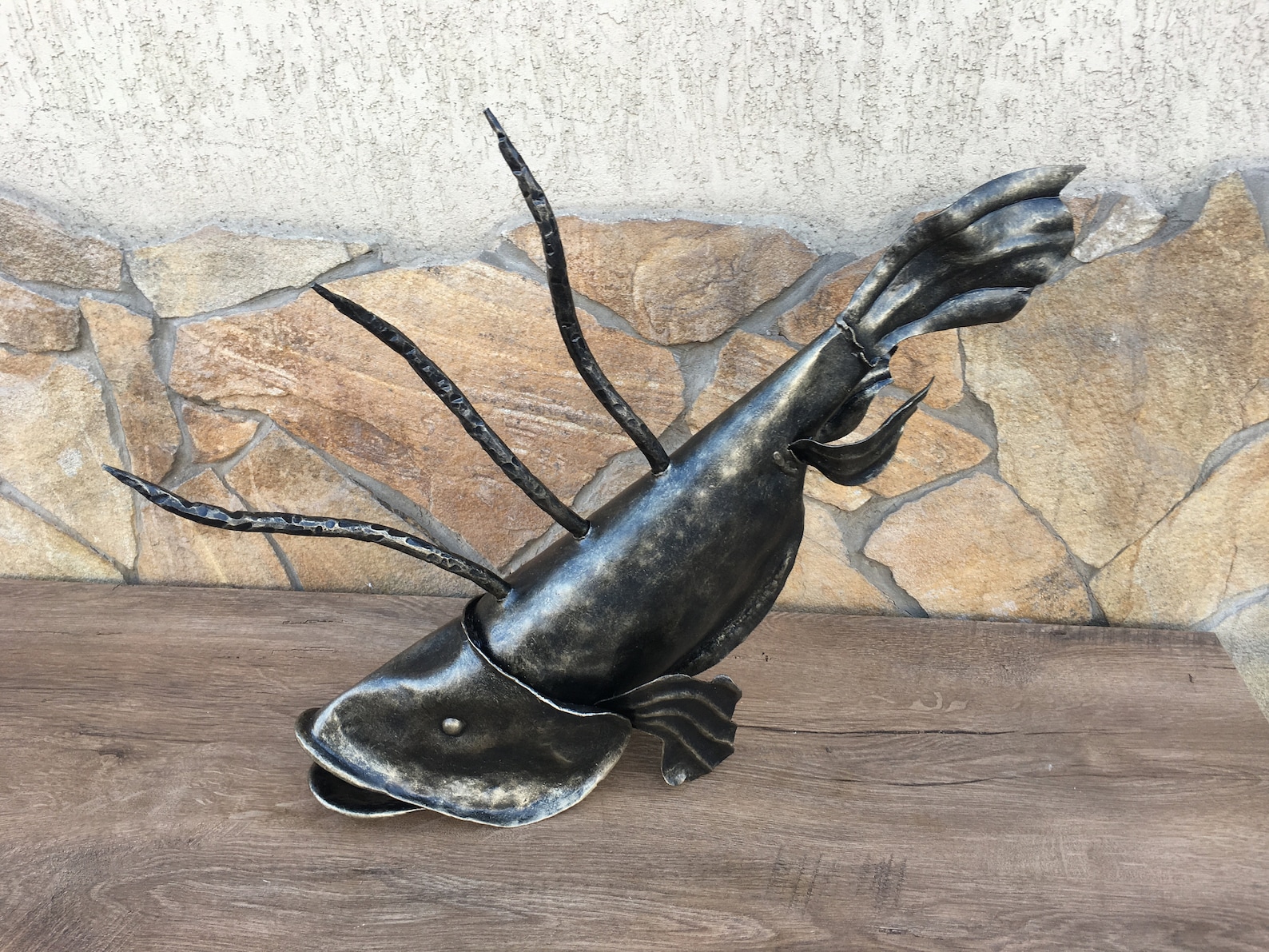 Hand forged fish metal fish fish artwork custom fish fish | Etsy