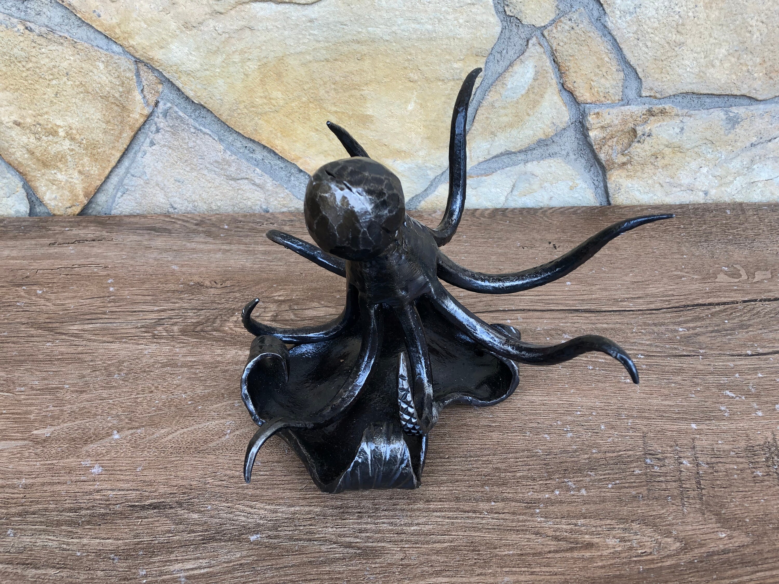 Ashtray Ash Tray Cigar Holder Octopus Art Smoker | Etsy