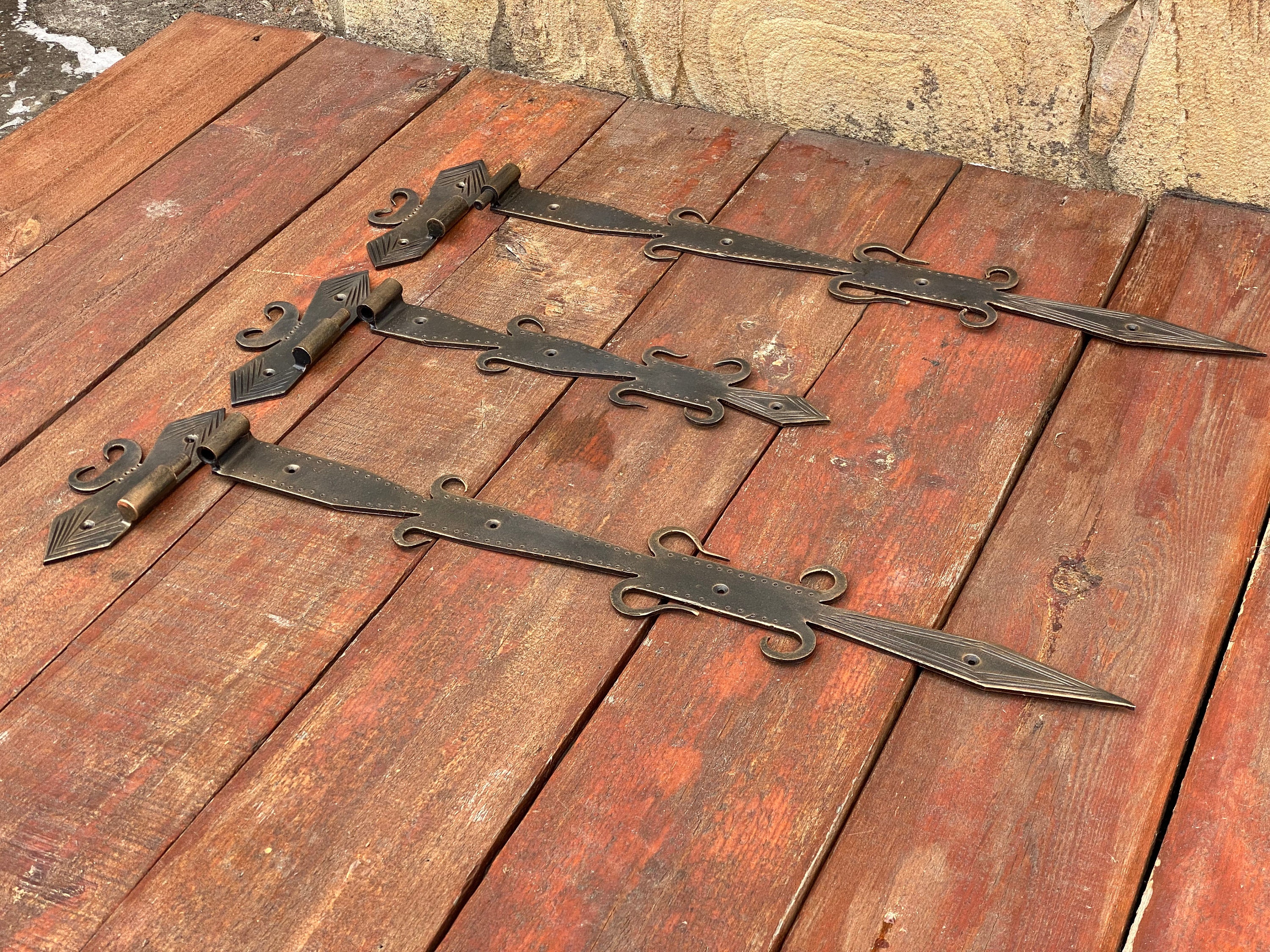 Hinges Medieval Hinges Vintage Hinge Rustic Hinges Barn - Etsy