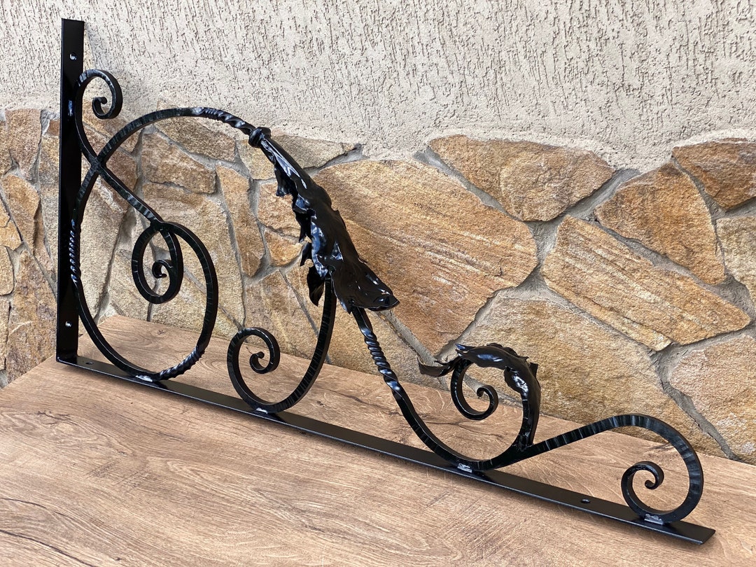 Scroll Bracket, Sign Bracket, Hand Forged Bracket, Room Sign, Hanging ...