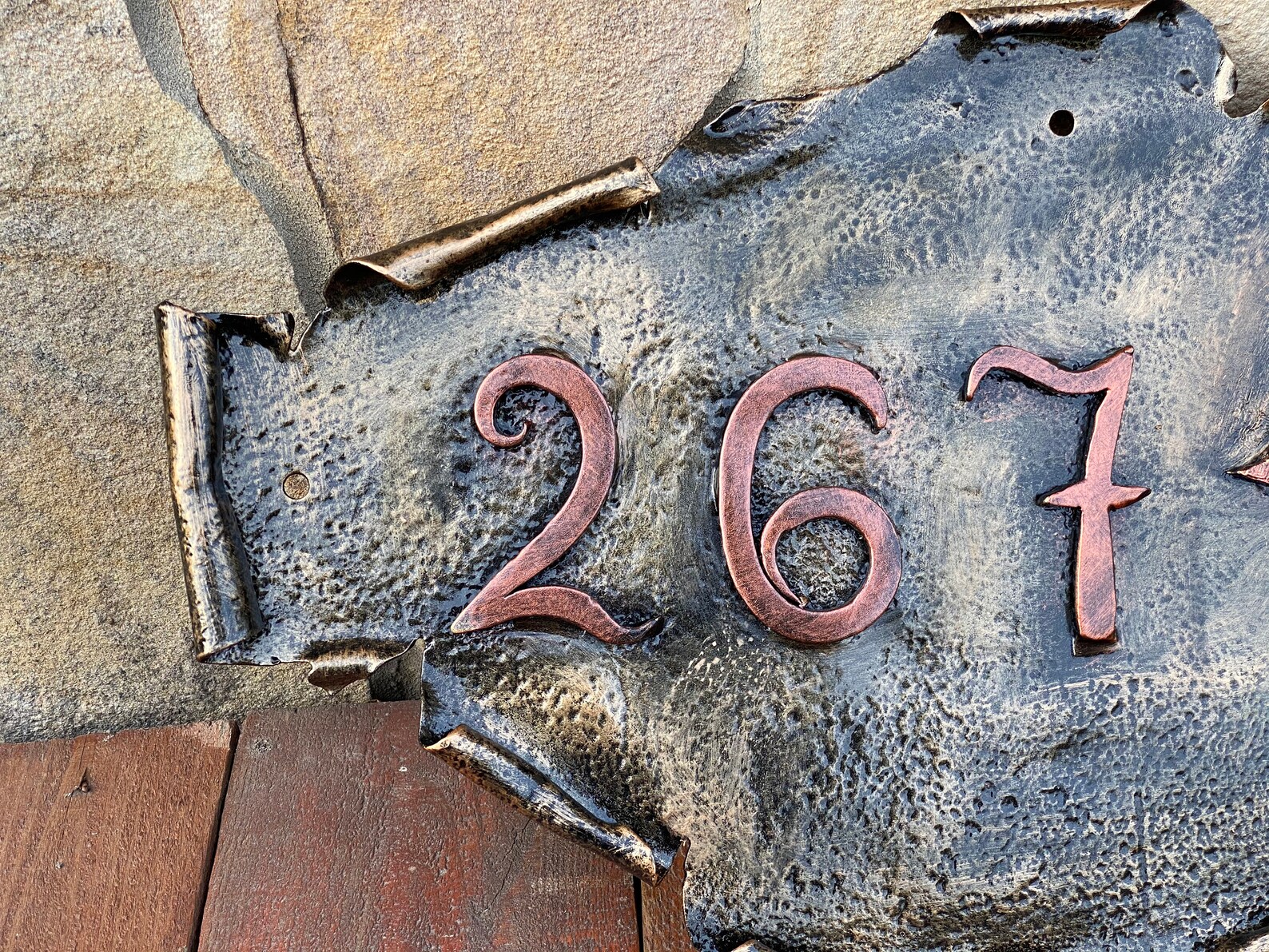 House Number Plaque Sign Mailbox Address Sign Christmas | Etsy