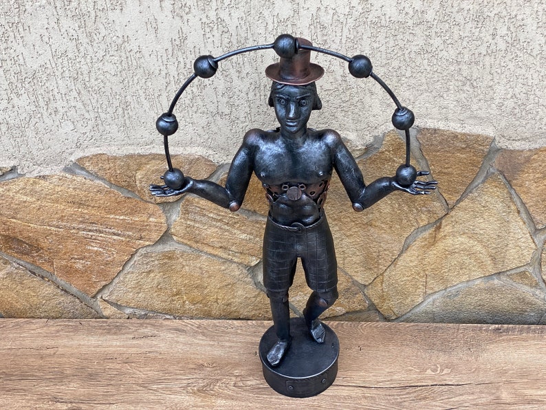 Steampunk Metal Sculpture Steampunk Figurine Junk Art - Etsy