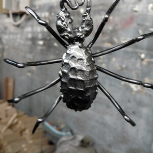 Spider, Metal Spider, Hand Forged Spider, Spider Figurine, Iron Gift ...