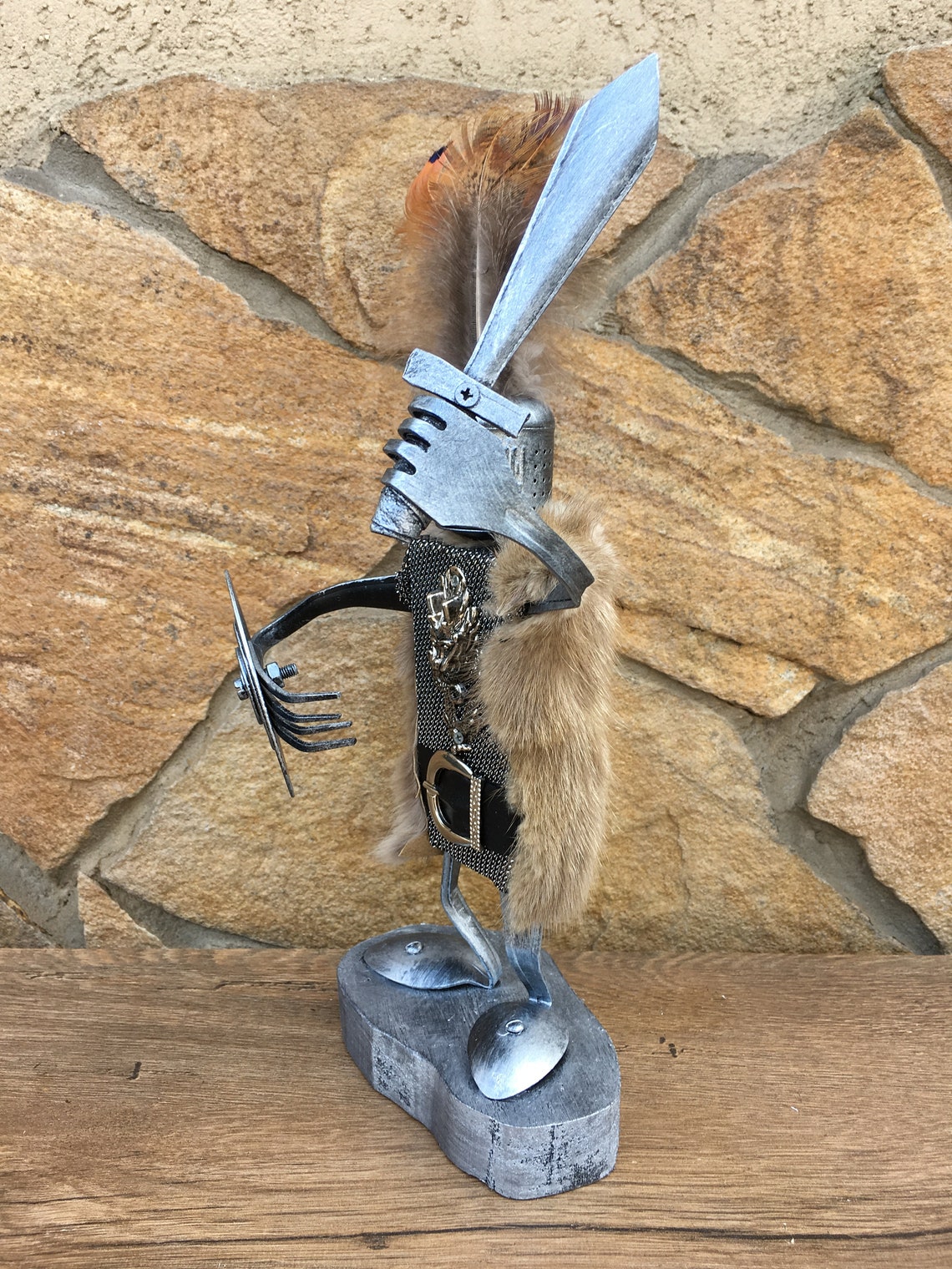 Knight viking recycled decor medieval decor mid century | Etsy