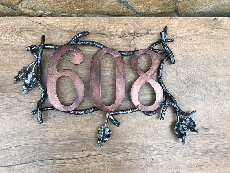 House Number Sign House Number for Yard House Number Metal | Etsy