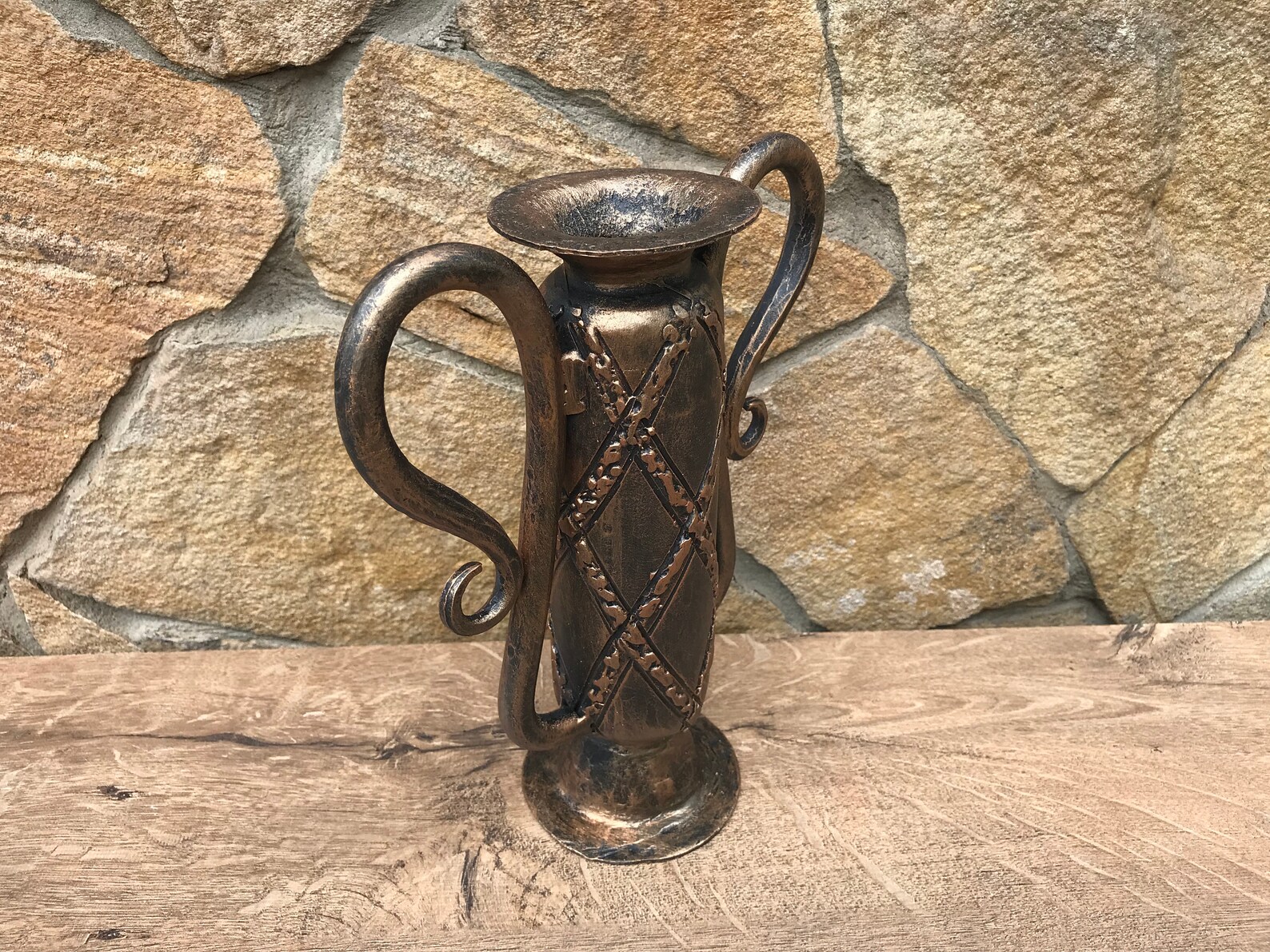 Vase Metal Vase Steel Vase Iron Vase Metal Flower Iron - Etsy