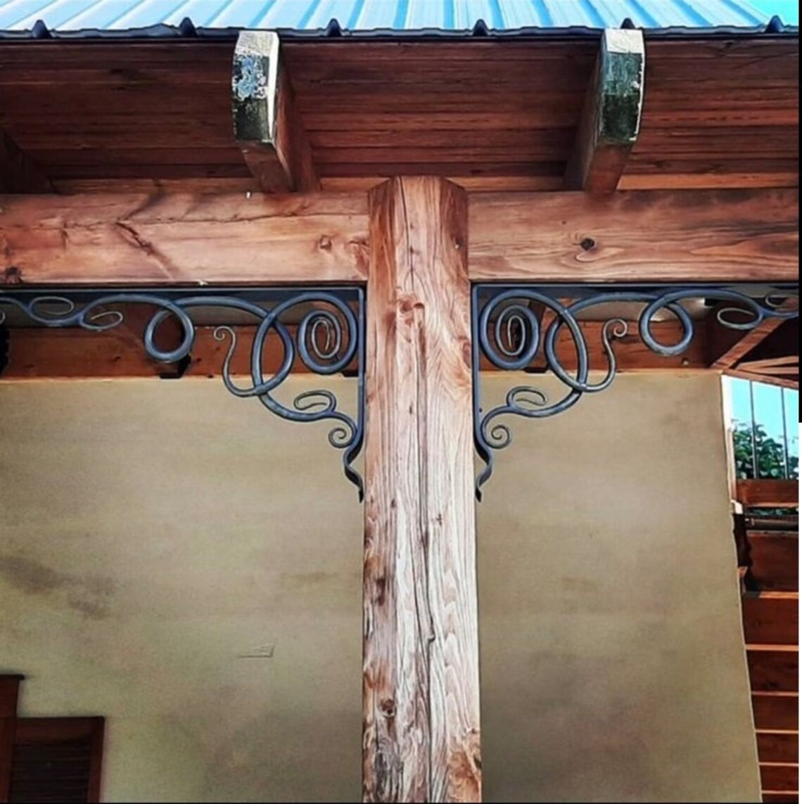 Bracket Hand Forged Bracket Medieval Hook Support Bar - Etsy