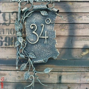House Number Plaque, House Number Sign, Medieval, Rustic Plaque, Viking ...