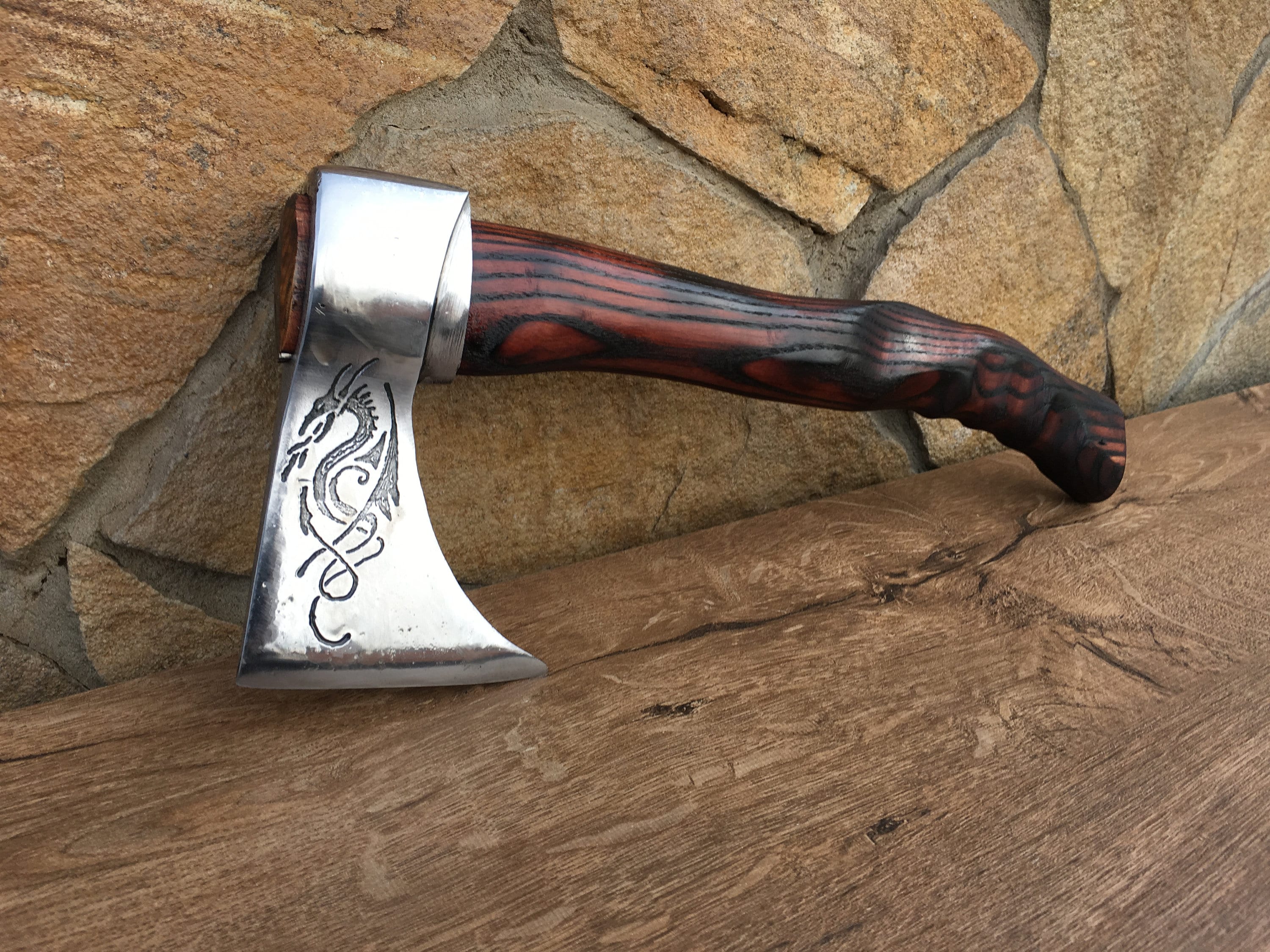 Mens Birthday Gift Axe Ax Viking Axe Dragon Dragon Decor | Etsy
