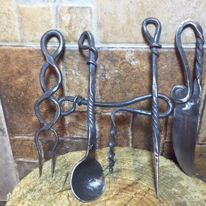 Viking Spoon, Medieval Cutlery, Hand Forged Spoon, Rustic Spoon ...