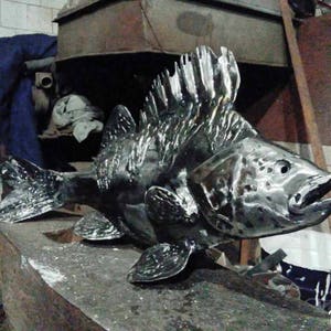Metal Fish, Hand Forged Fish, Fish Artwork, Custom Fish, Fish Figurine ...