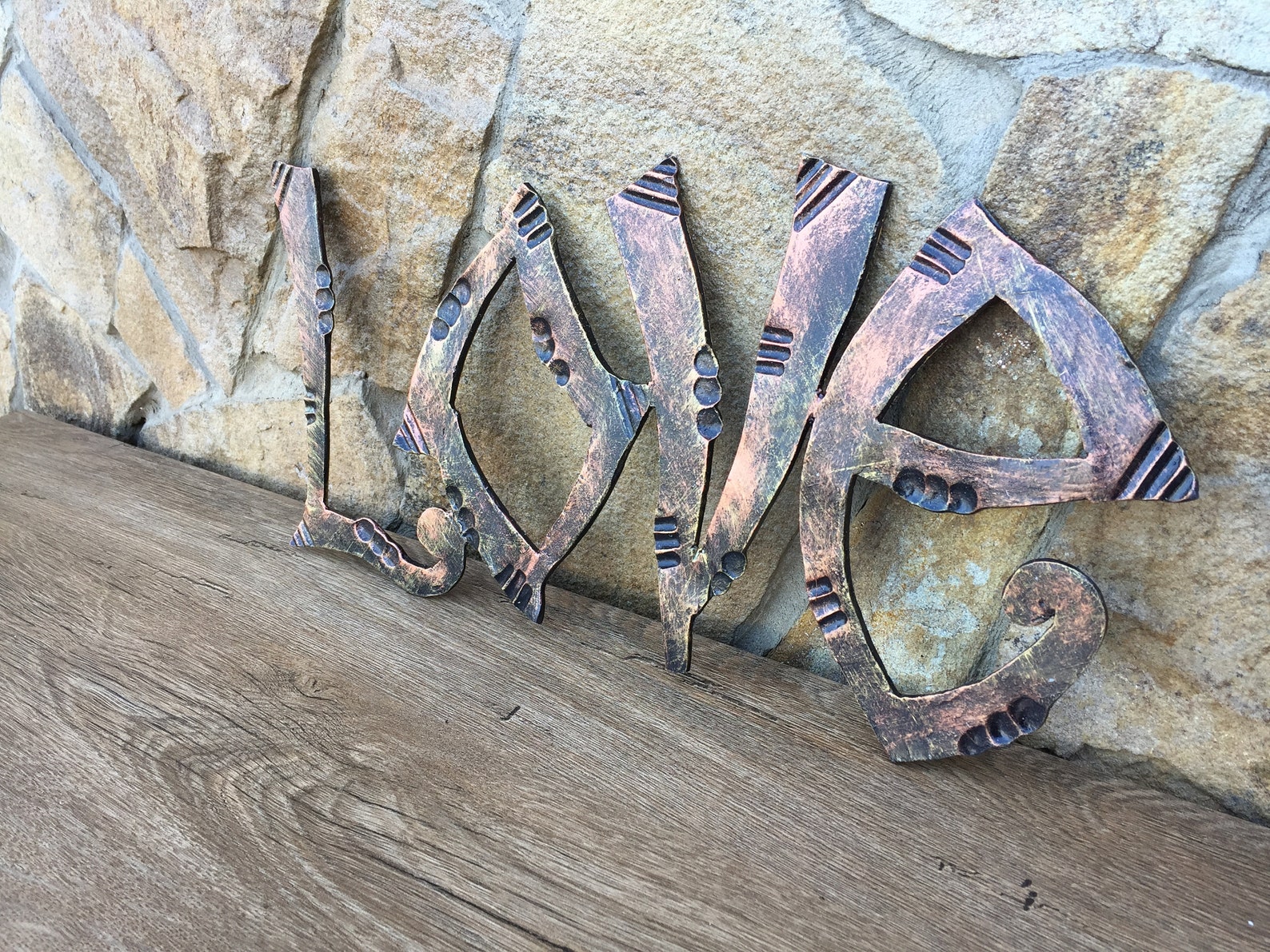 Hand Forged Letters Iron Letters Word Cutout Last Name - Etsy