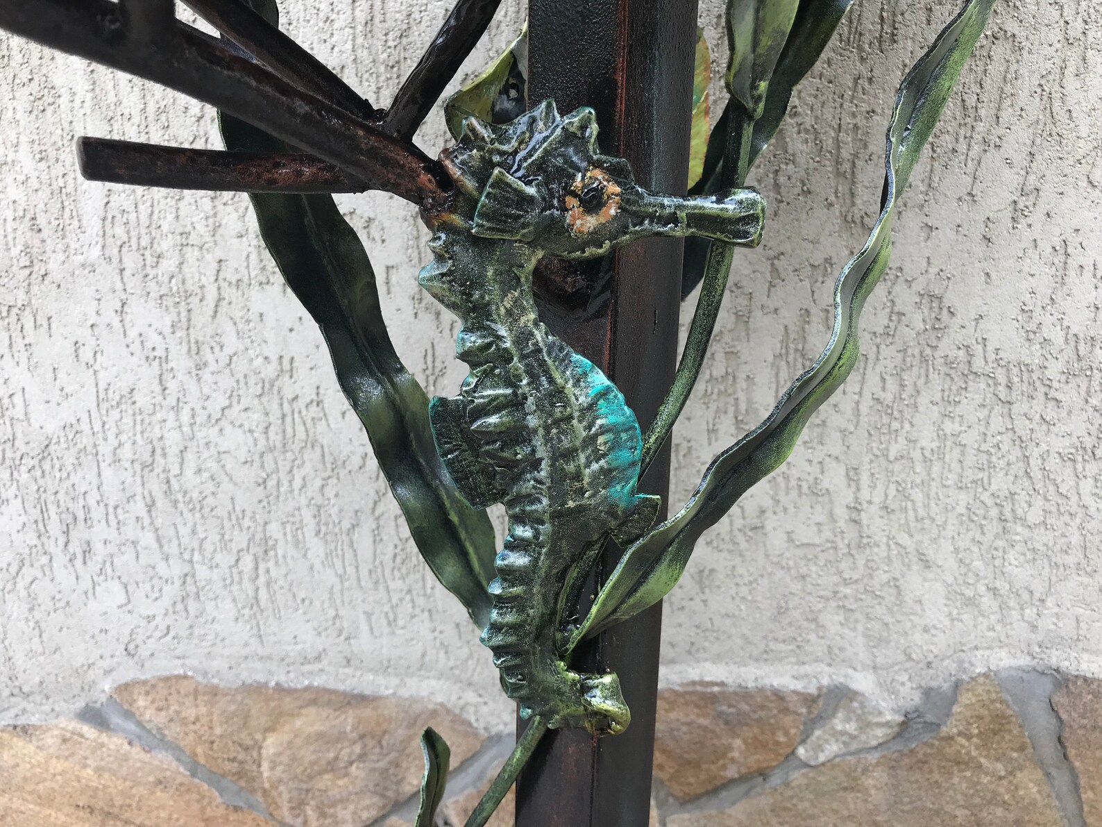 Mailbox, Mail Box, Locking Mailbox, Nautical Decor, Coastal Decor, Iron ...