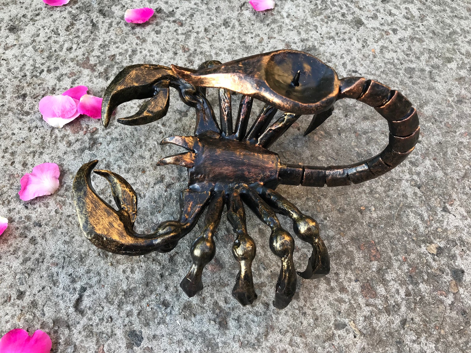 Halloween Figurine Forged Scorpion Iron Scorpion Metal - Etsy