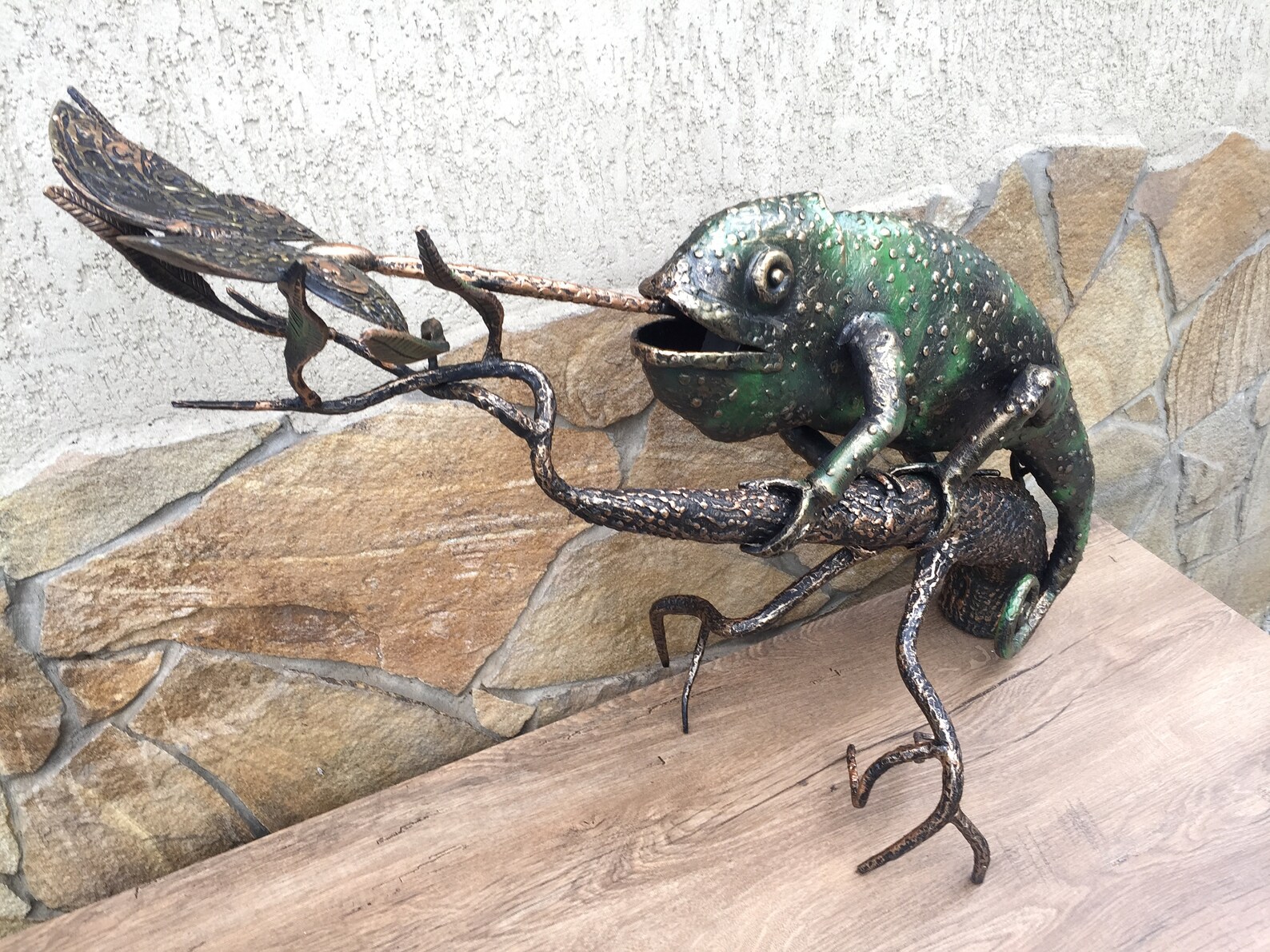Chameleon Sculpture Chameleon Art Chameleon Charm Chameleon - Etsy