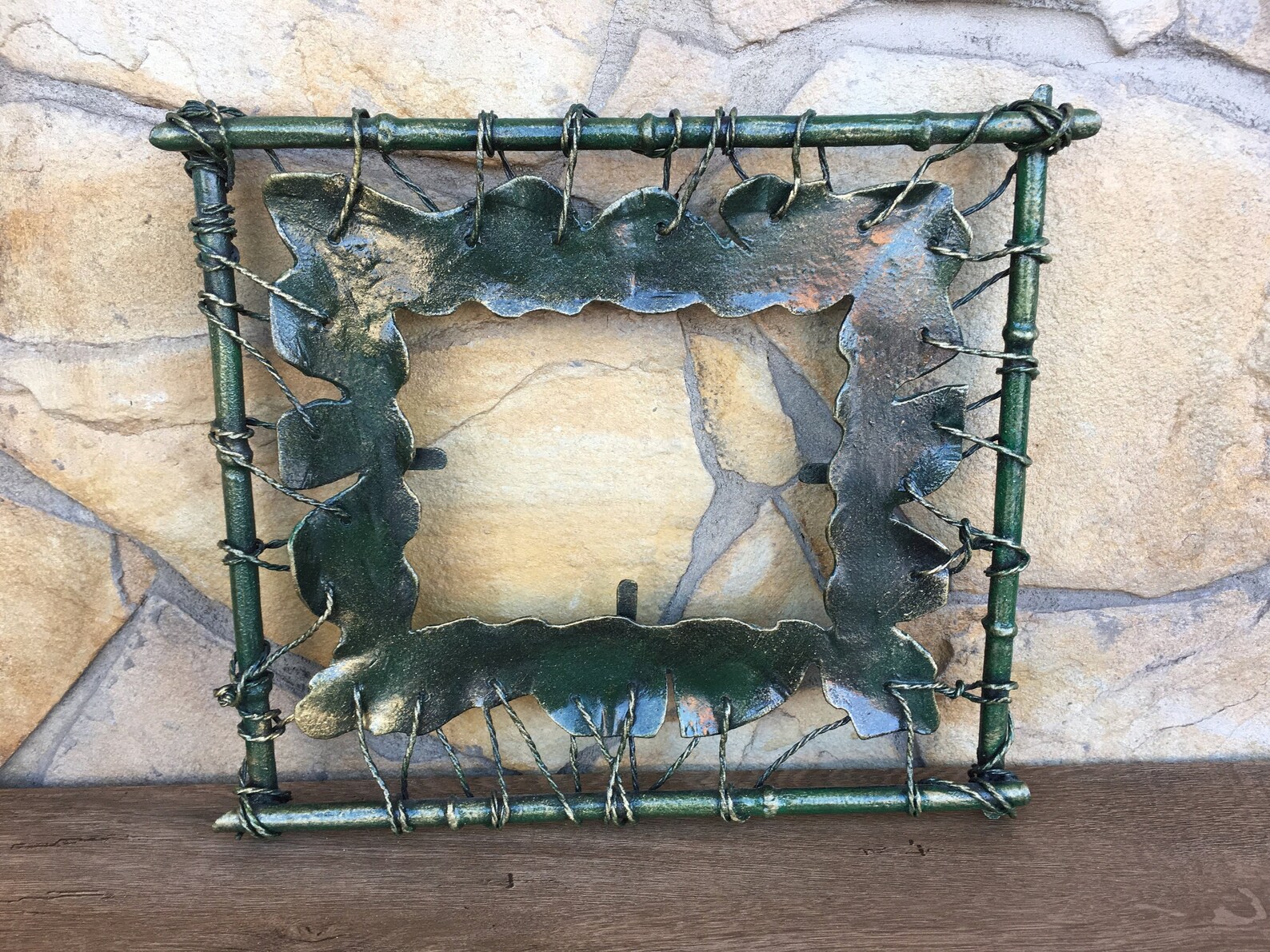Photo Frame Forged Photo Frame Wrought Iron Photo Frame - Etsy