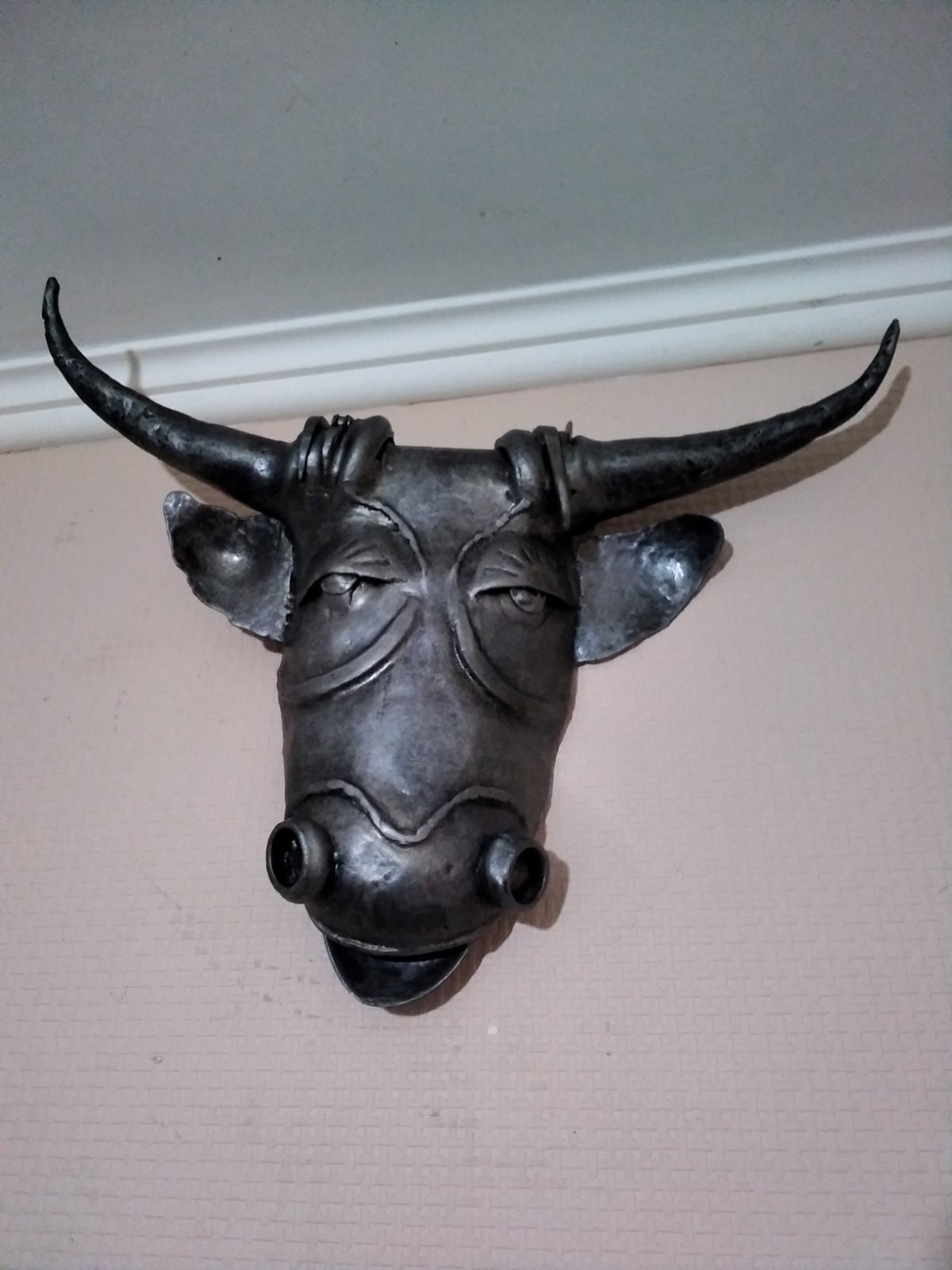 Steampunk Bull Bull Hanger Hooks Sculpture Industrial - Etsy