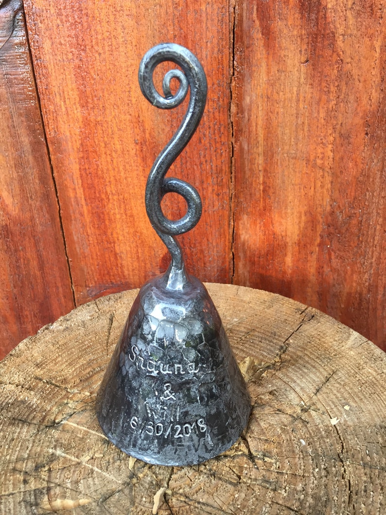 Engraved Bell Hand Made Bellswrought Iron Bell Metal | Etsy