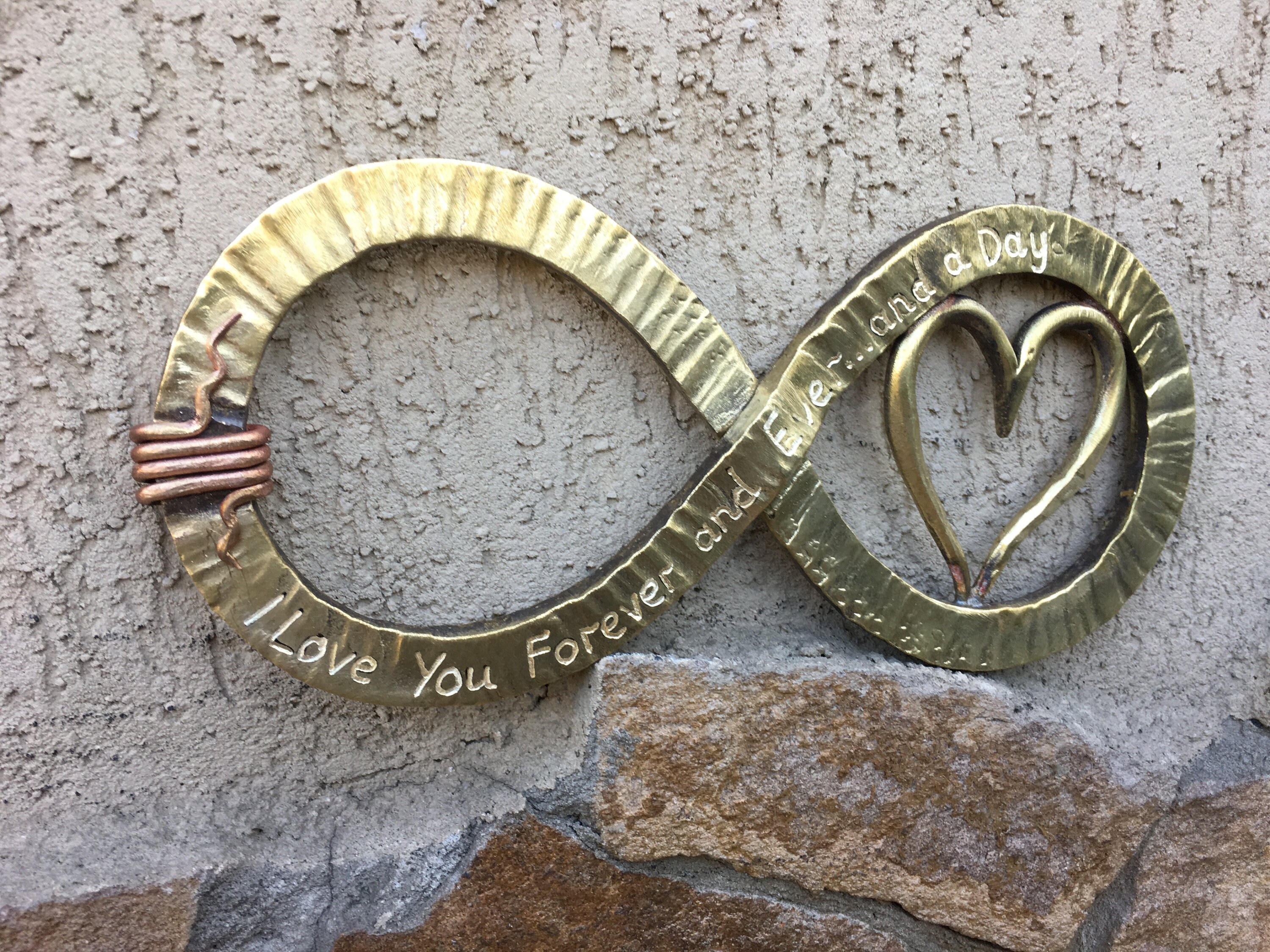 Bronze gift bronze infinity sign bronze gift for wife | Etsy