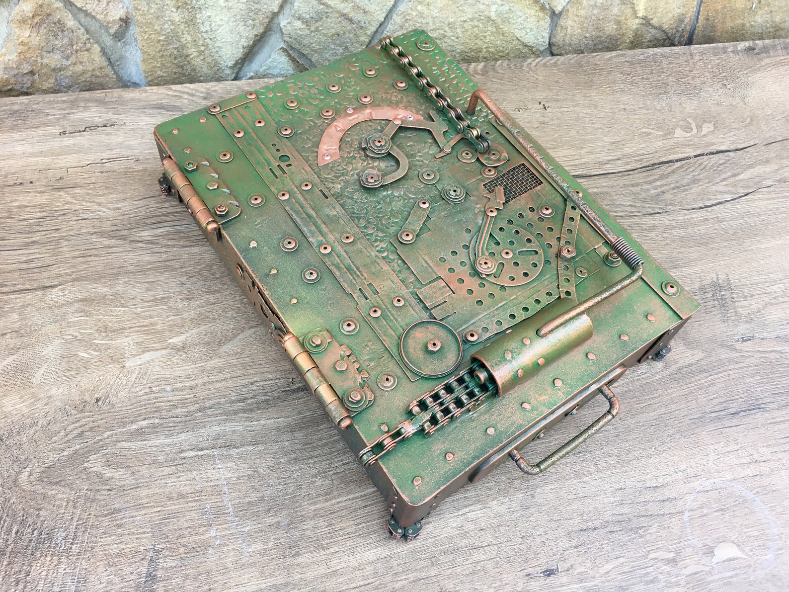 Steampunk Metal Box Military Box Metal Organizer Industrial | Etsy