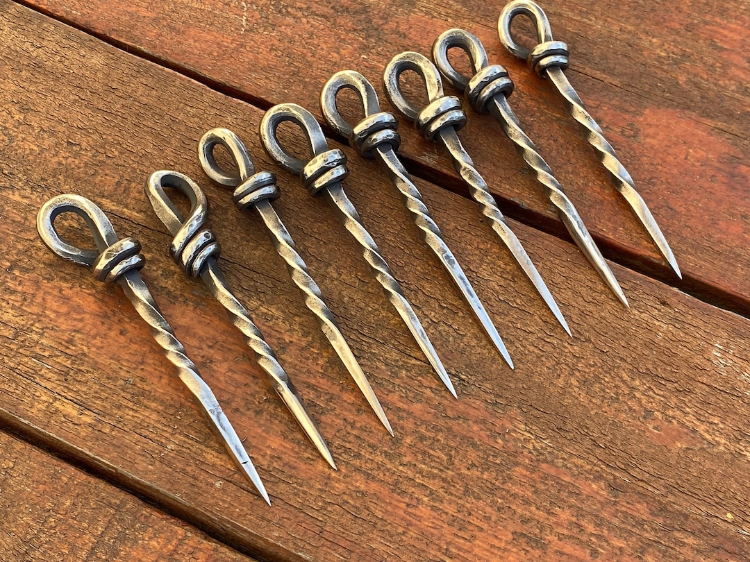Food Pricker, Viking Cutlery, Stainless Steel Viking Skewers, Medieval ...