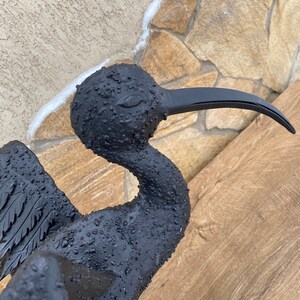 Ibis, Garden Sculpture, Gate Decor, Iron Gift, Garden Bird, Gate Topper ...