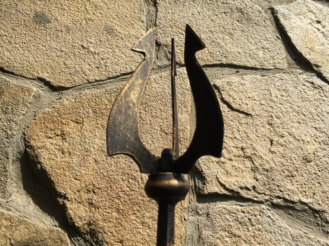 Hand gesmeed drietand drietand van poseidon drietand charme | Etsy ...