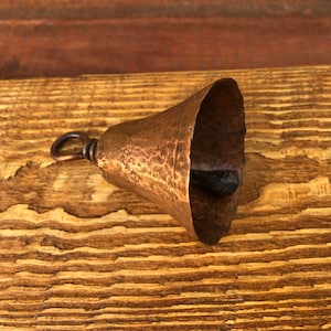 Copper Bell, Handmade Copper Bell, Hand Forged Copper Bell, Christmas ...