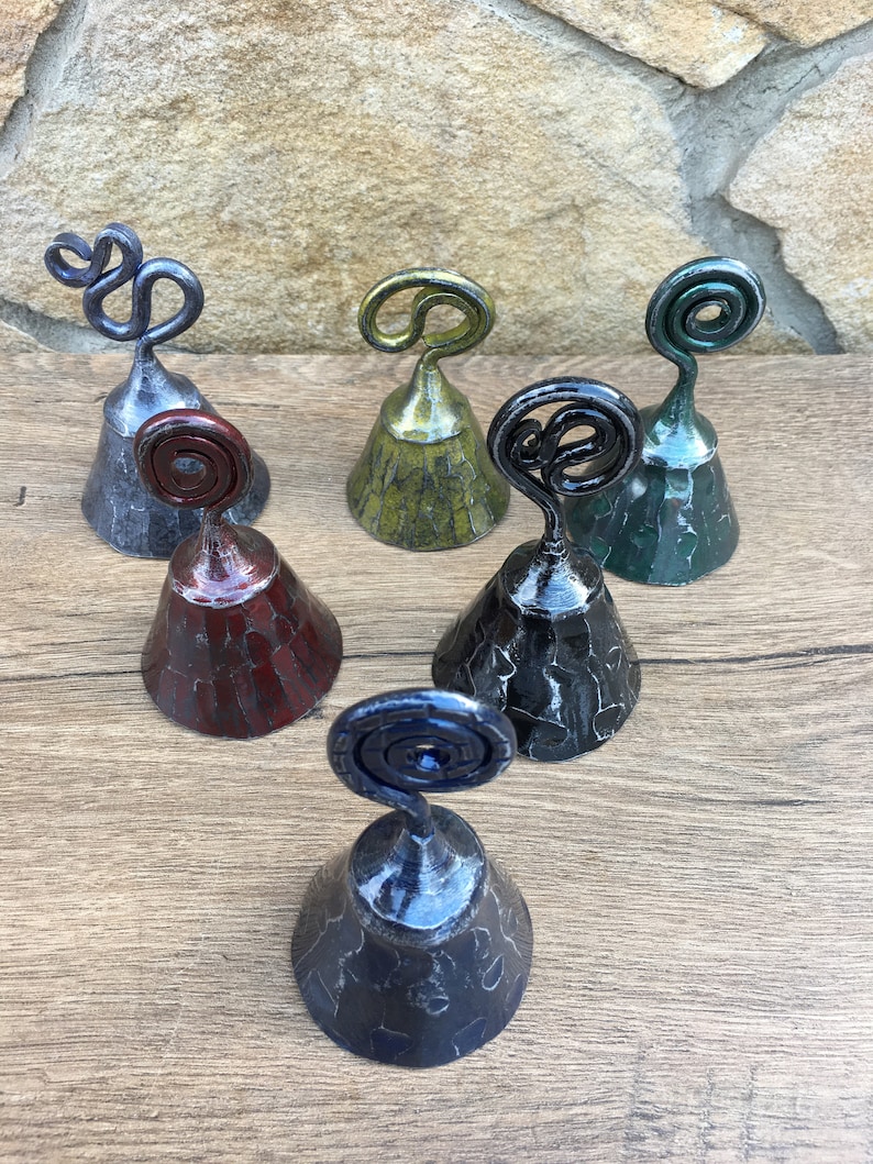 A Set of 6 Bells Iron Bell Hand Forged Bell Wrought Iron - Etsy