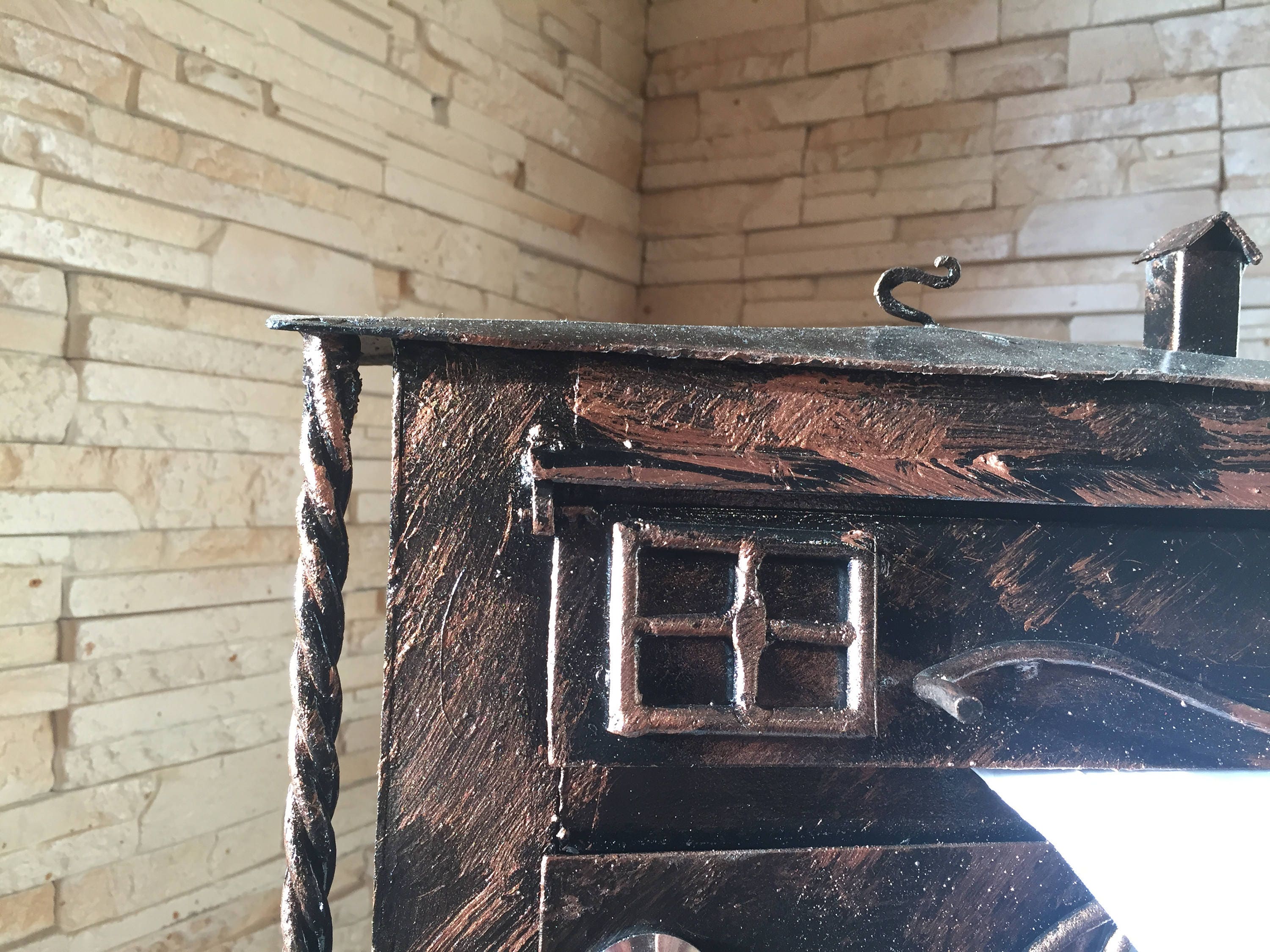 Post box forged metal drop box mail box letter box royal | Etsy