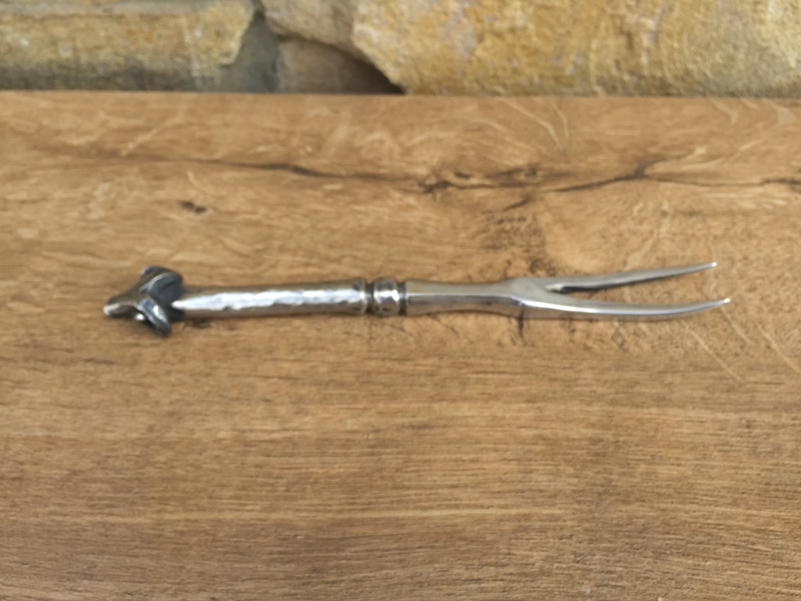 Stainless Steel Fork Viking Fork Hand Forged Fork Rustic - Etsy