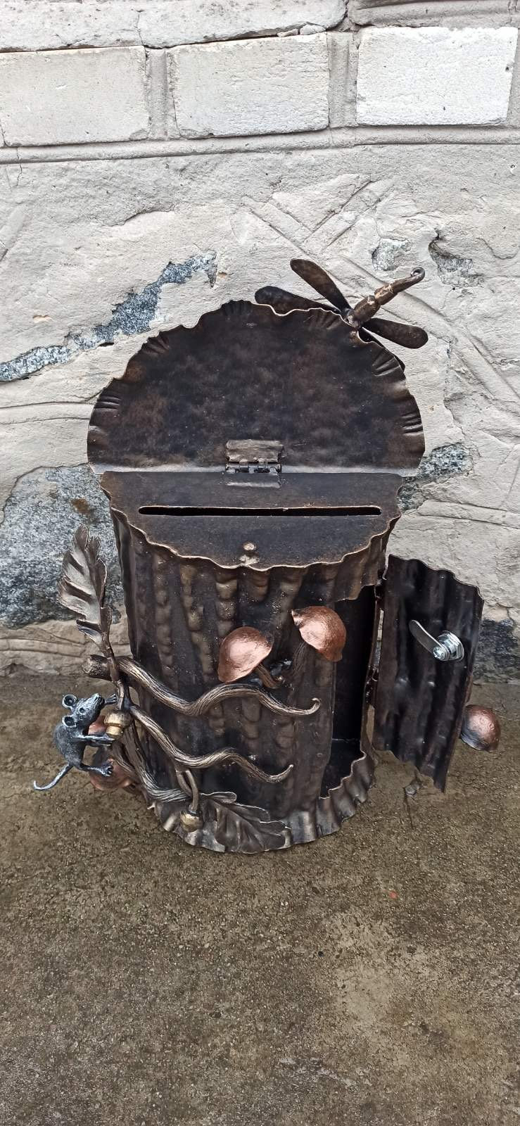 Wall Mailbox Mailbox Locking Mailbox Animal Gift Postbox | Etsy