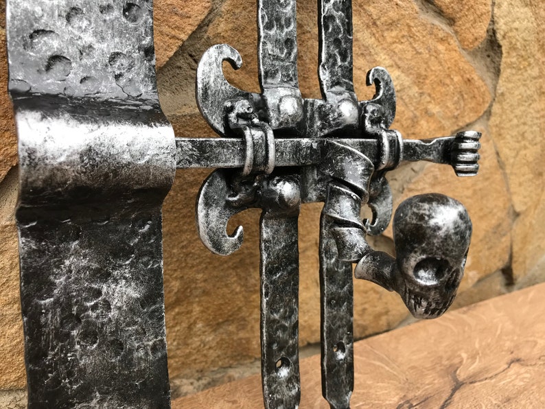 Door Latch Latch Door Hardware Skull Gate Latch Gate - Etsy