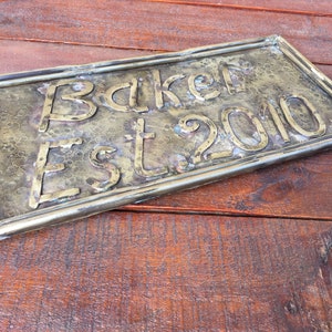 Bronze Family Name, Bronze Family Plaque, Bronze Family Sign, Bronze ...