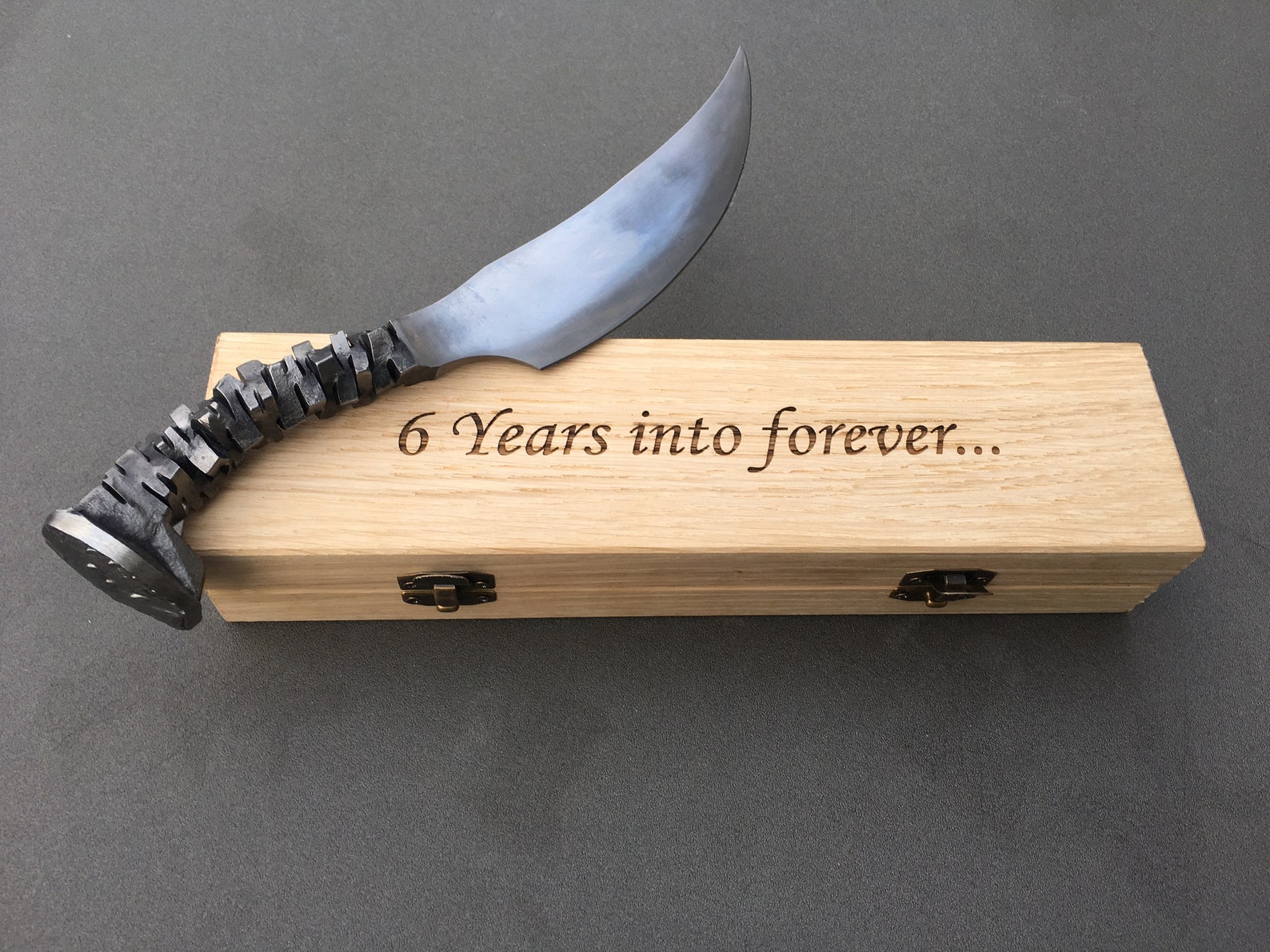 Iron Gift for Him Mens Gifts Engraved Knife Railroad Spike - Etsy