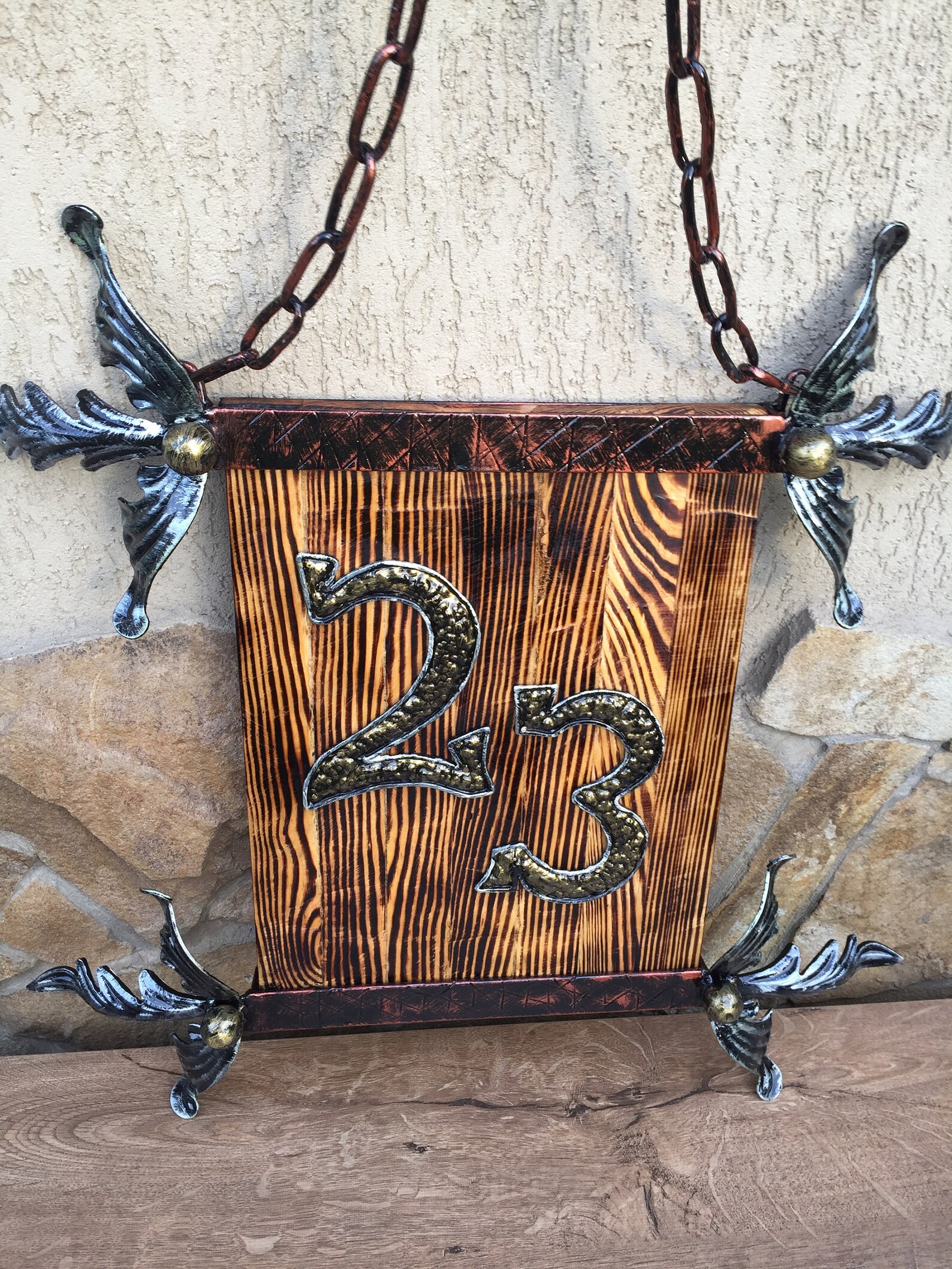 House Number Metal Art Numbers Decorative Numbers Metal - Etsy